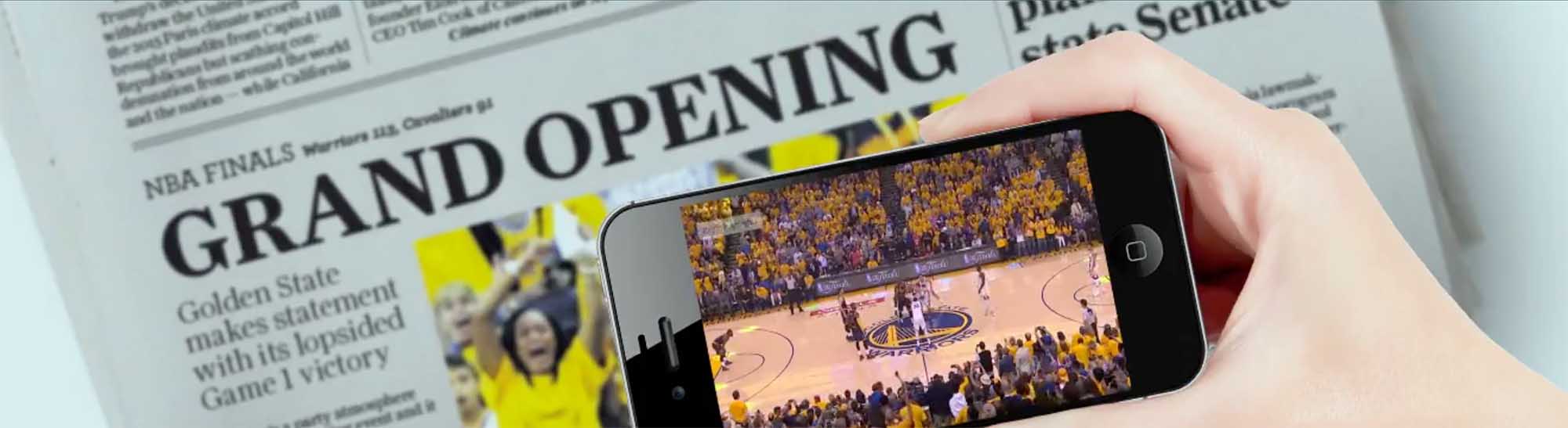 Interactive News AR at Mega-Conference - Strata