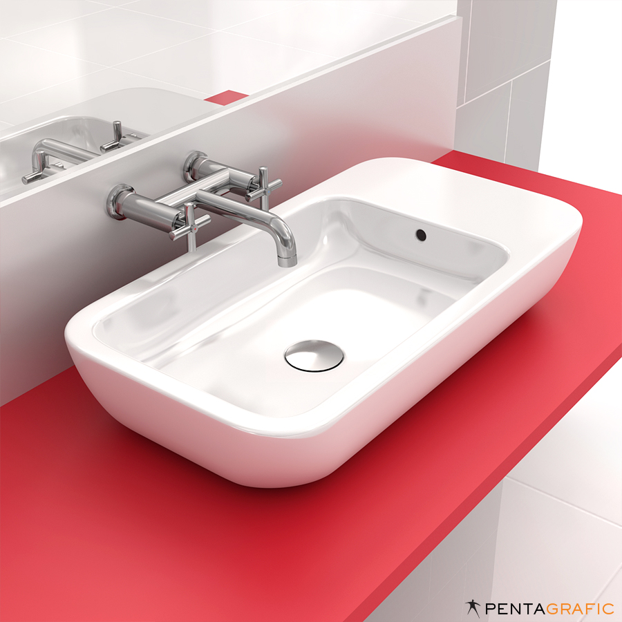 Sink set - Khroma Roca with mixer Loft - v2 - Strata