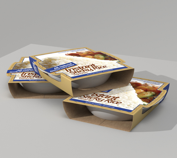 Packaging for Instant Rice in a Bowl - Strata